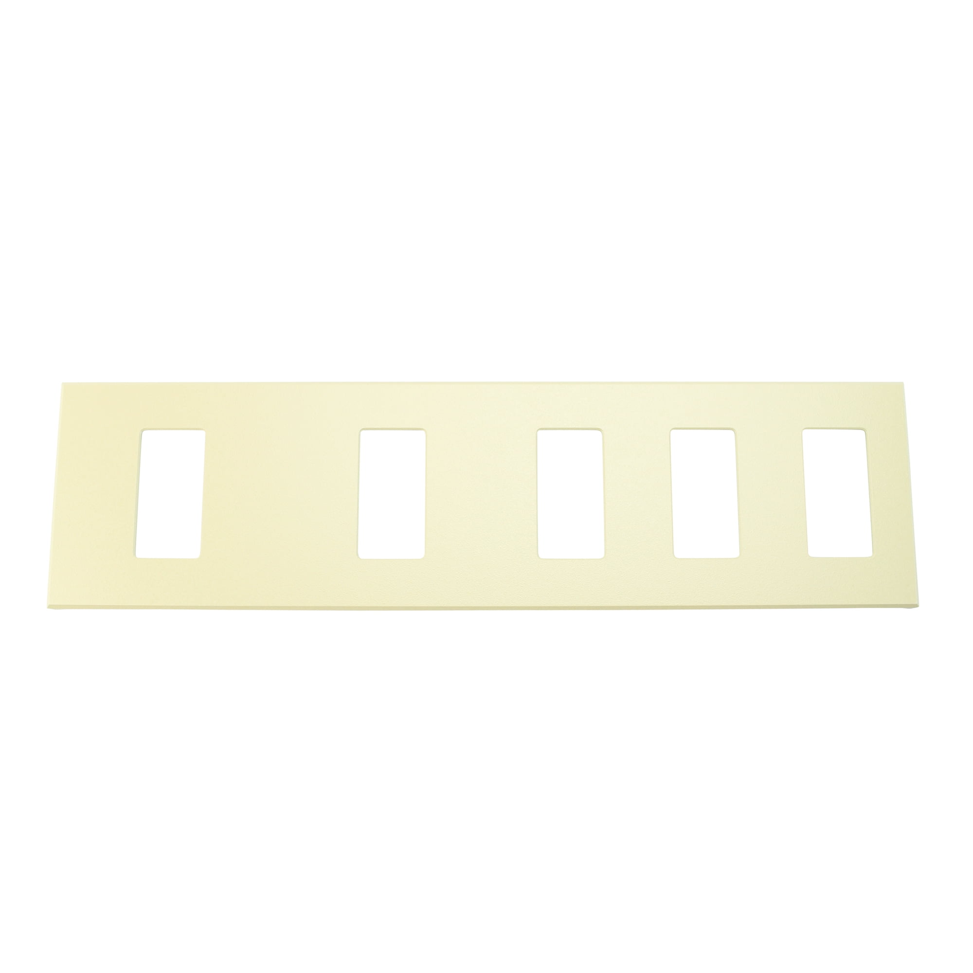 Lightolier Controls NFB5SSSLLI Multi 5 Gang Faceplate Snap On, Ivory ...