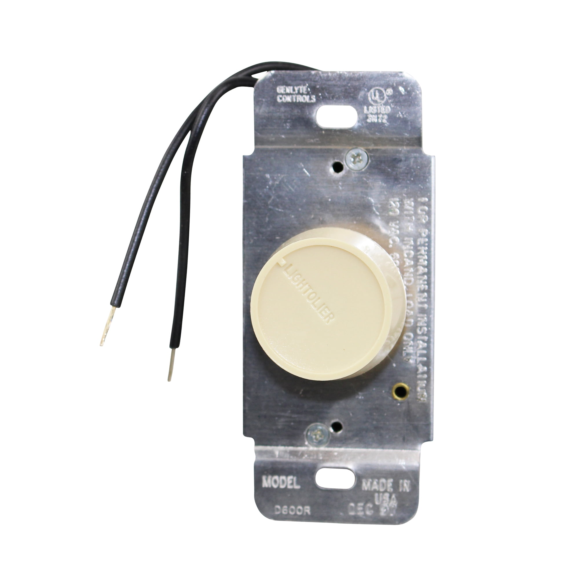 Lightolier Controls Dawn D600-R Rotary Incandescent Dimmable Light ...