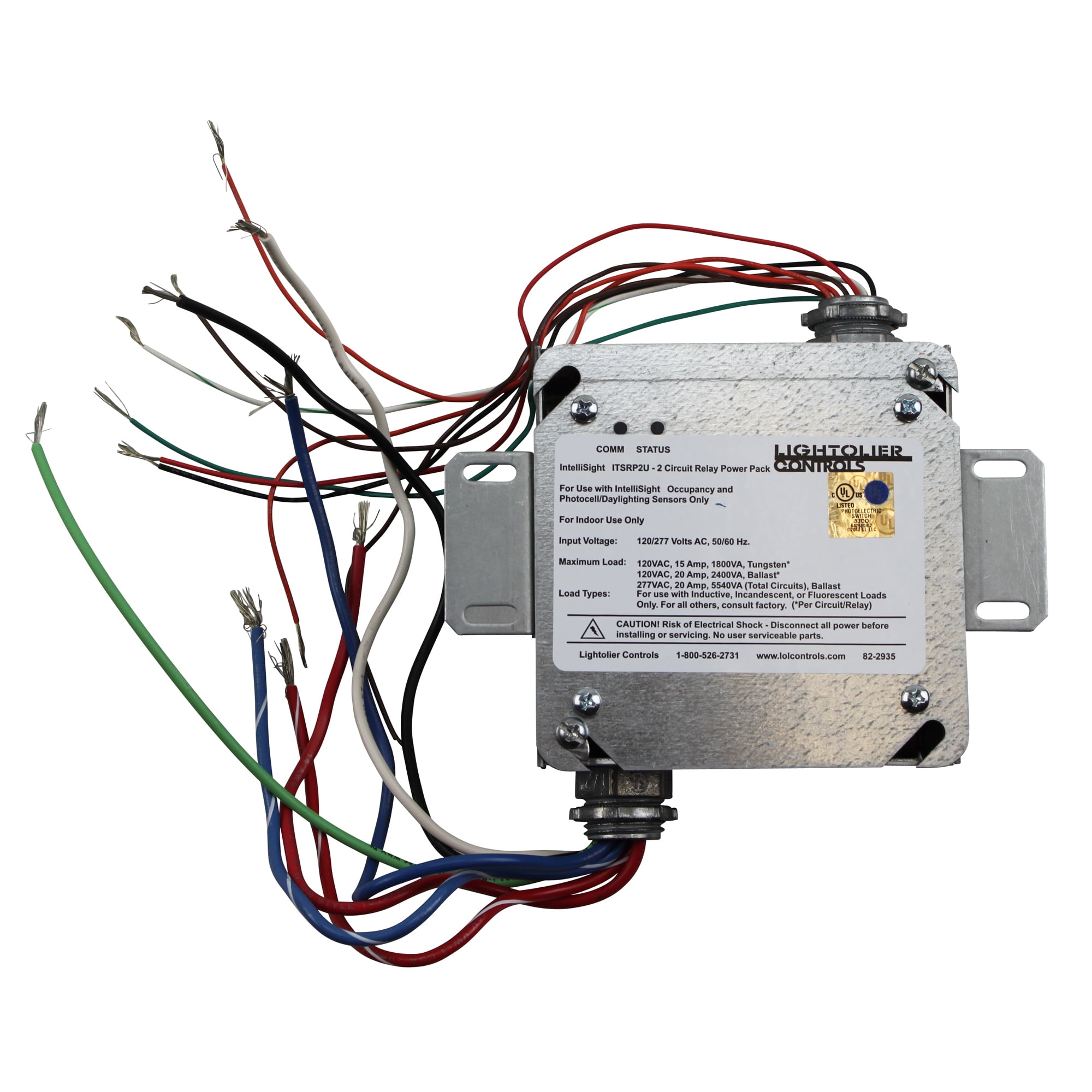 Lightolier ITSRP2U Intellisight 2-Circuit Relay Power Pack, 120/277V ...