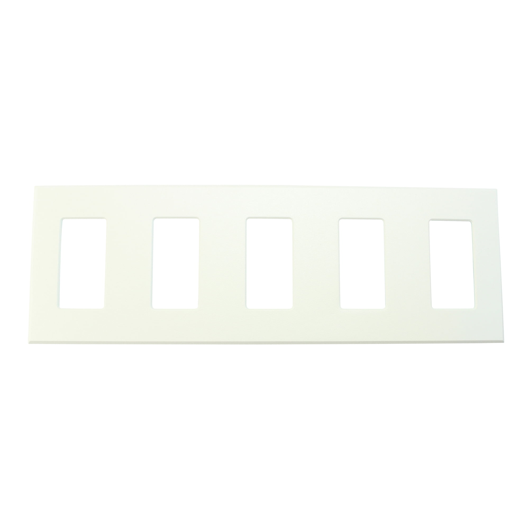 Lightolier NFB5SW Multi Gang 5 Gang Faceplate Wall Plate NFB, White ...
