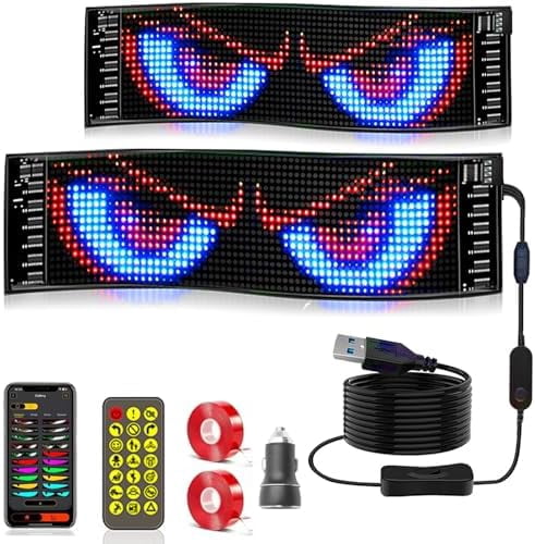 Lightride Devil Eyes, Animated Eyes for Car Windshield Light ...
