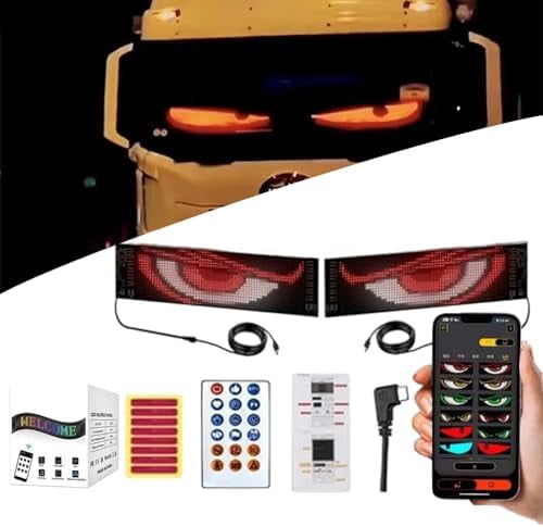 Lightride, Lightride Devil Eyes, Windshield Eyes Animated Led, Dynamic ...