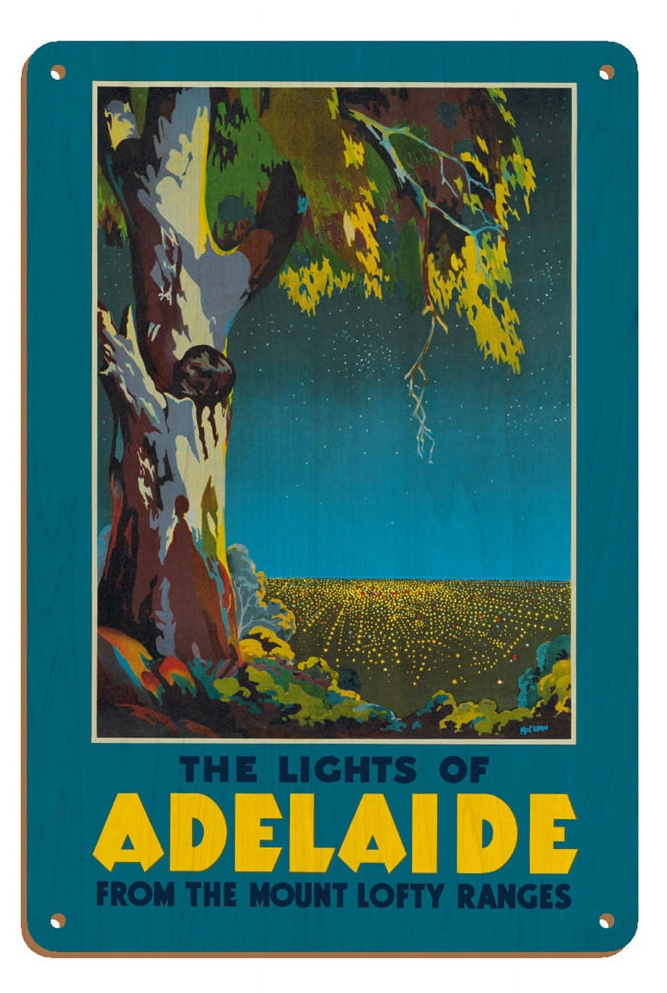 Lights of Adelaide Australia - Eucalyptus Tree - From the Mount Lofty ...