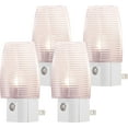 Lights By Night Automatic LED Night Lights, Clear Rib Shade, 4-Pack ...