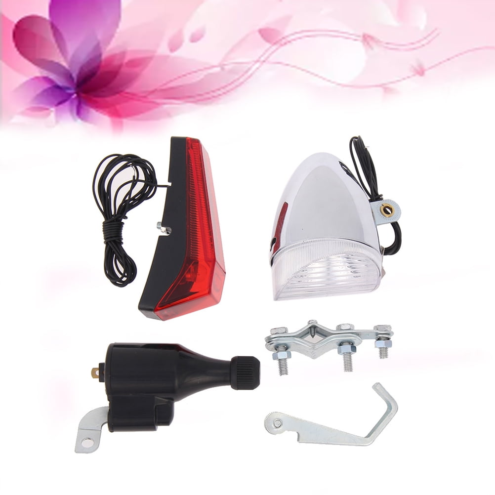 Lights Generator Friction Dynamo Bike Headlight Rear Light Sets ...