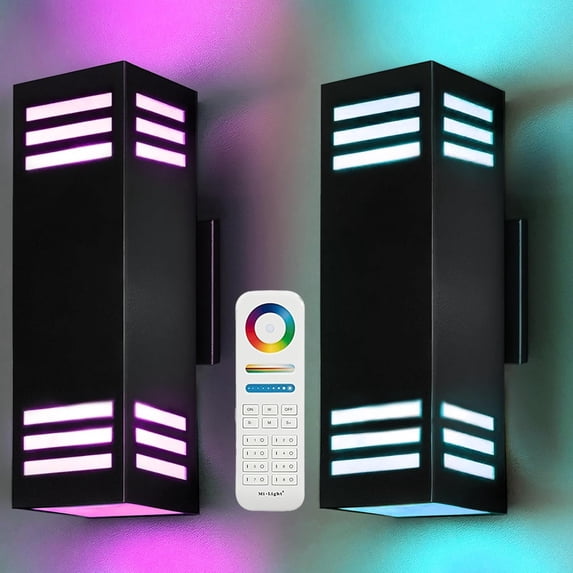 Up and Down Lights Outdoor Wall Sconce, 1200LM LED Outdoor Light ...