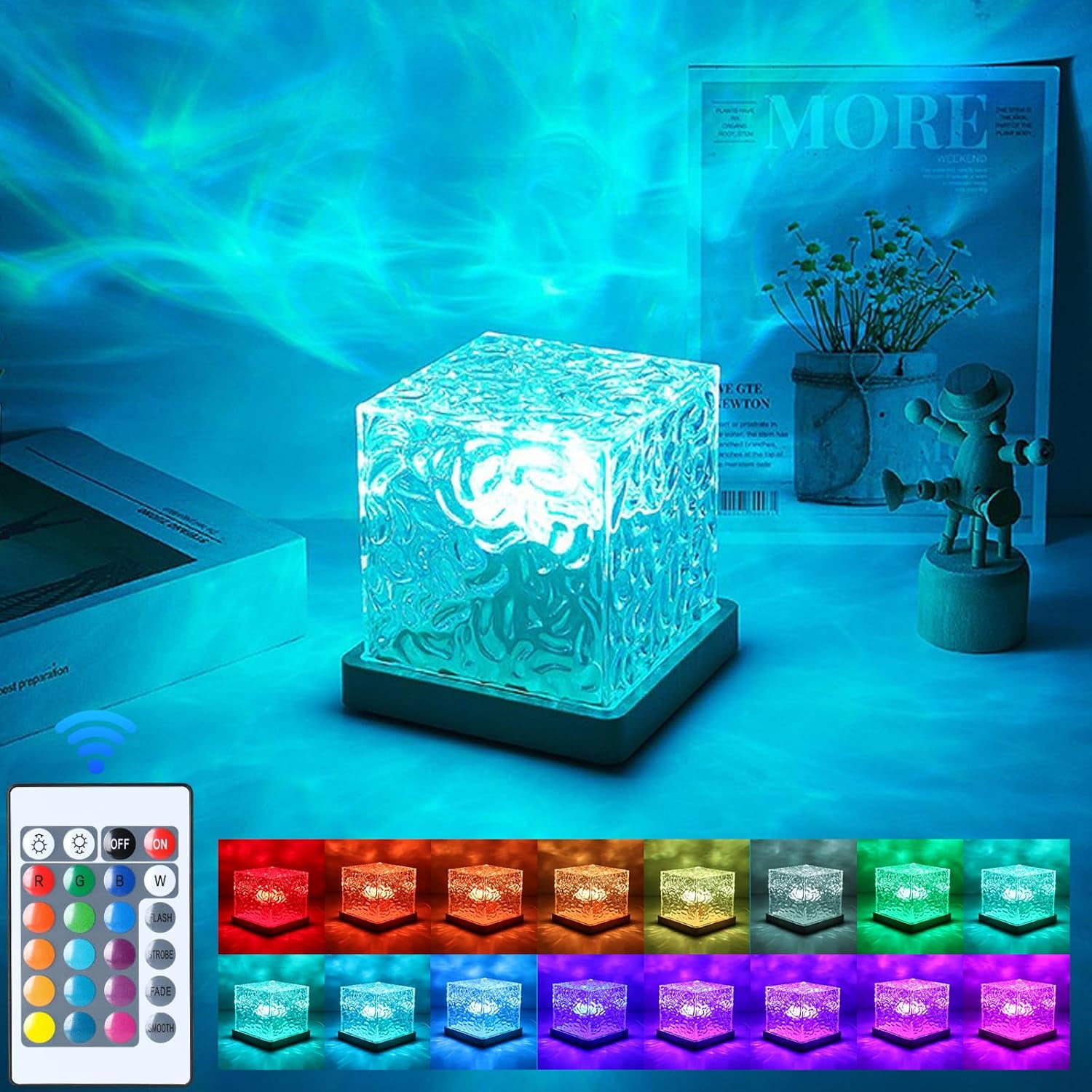 Lights Projector ,Mood Lighting Ambient Lighting Wave Projector with 16 ...