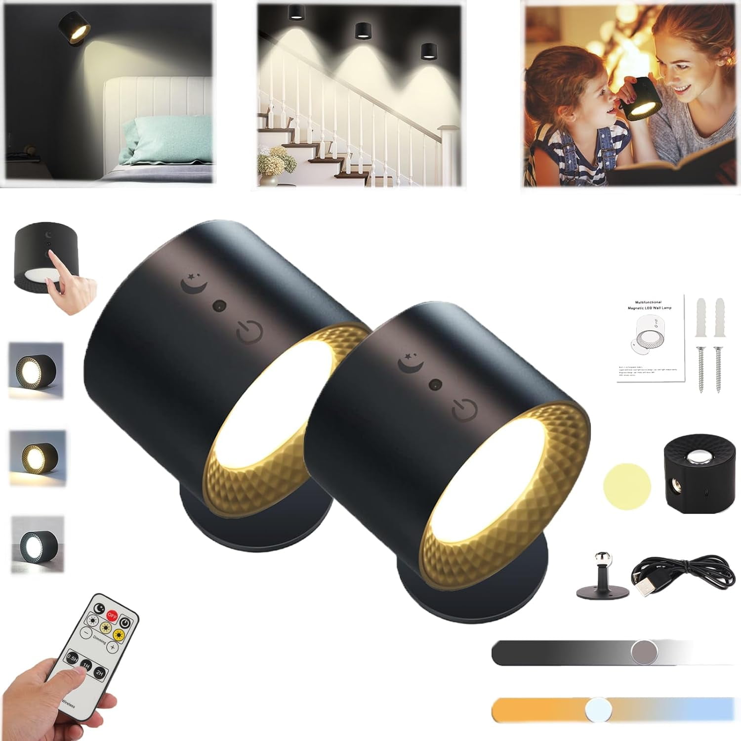 Lights, Under Cabinet Lighting, Remote Control Led Wall Lights ...