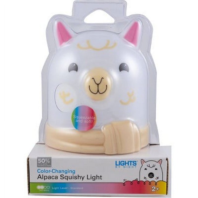 Lights by Night Silicone Llama Color Changing LED Tabletop Lamp ...