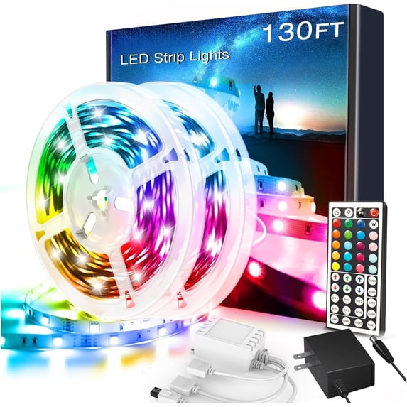 Lights for 130ft Strip Lights Color Changing Kit with 44 Remote ...