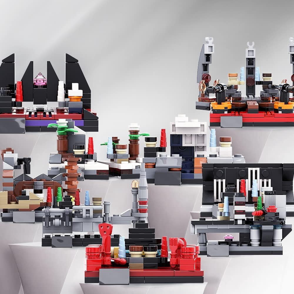 Lightsabber Duels Scene Building Blocks, 868 Pcs Micro Sci-Fi Movie ...