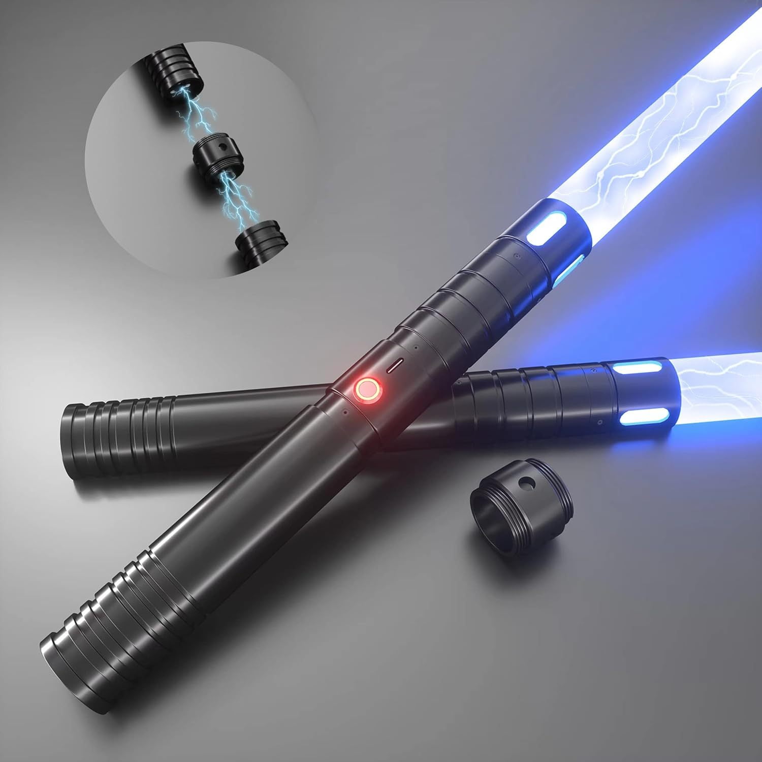 Lightsaber, 20 Colors Light Sabers with Vibrate Mode Hilts, 2 in 1 LED ...
