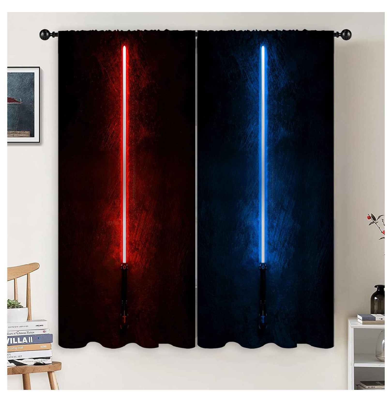 Lightsaber Bedroom Rod Pocket Blackout Window Curtain,Energy Efficient ...