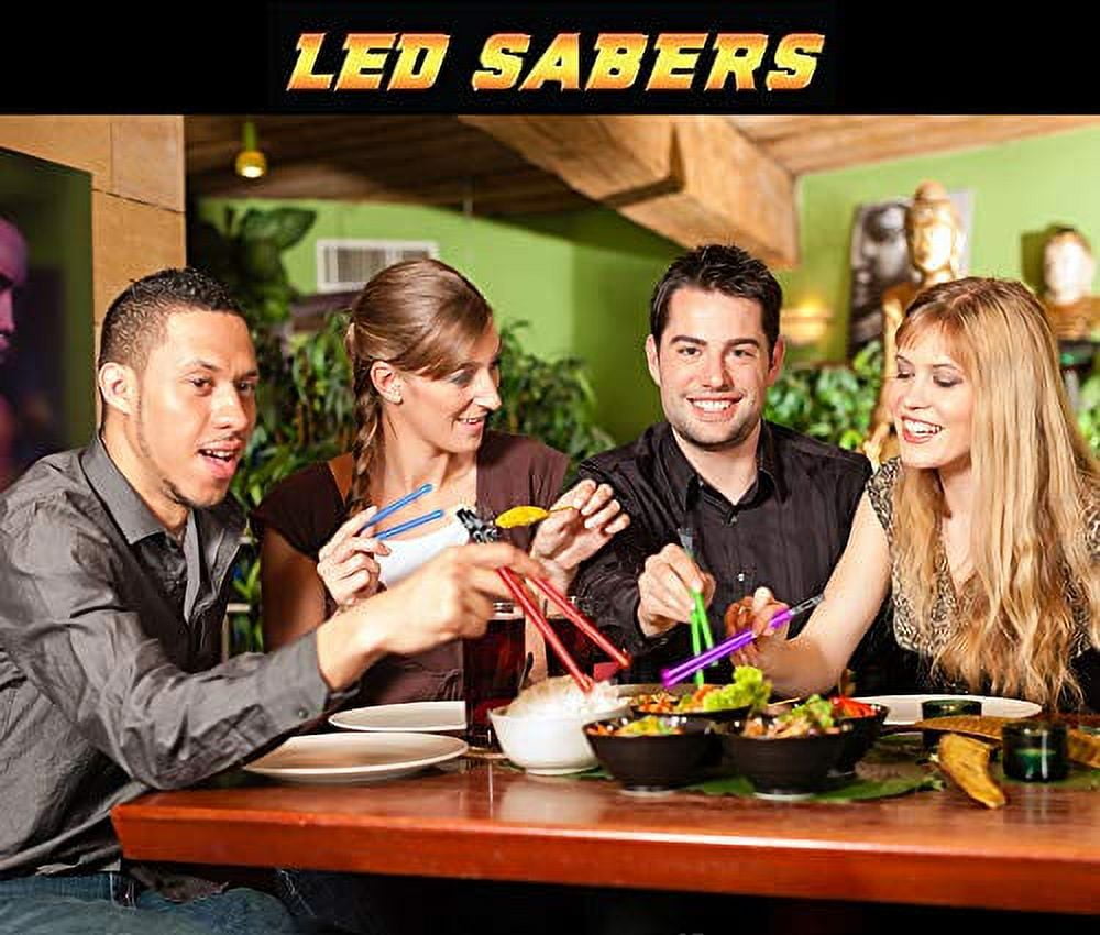 Lightsaber Chopsticks Light Up - LED Glowing Light Saber Chop Sticks ...
