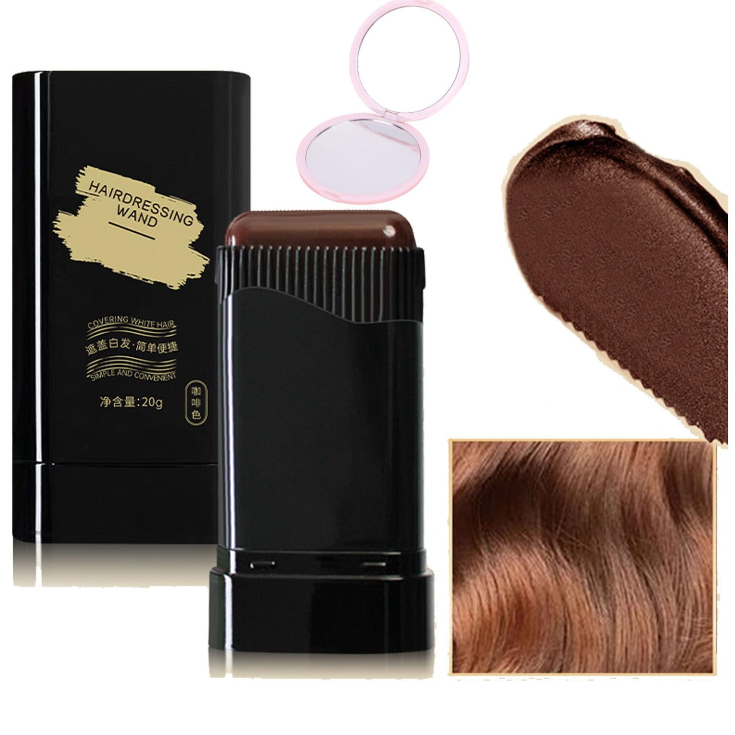 Lightsbetter Hair Dye Comb, Portable Hair Dye Comb for Gray Hair ...