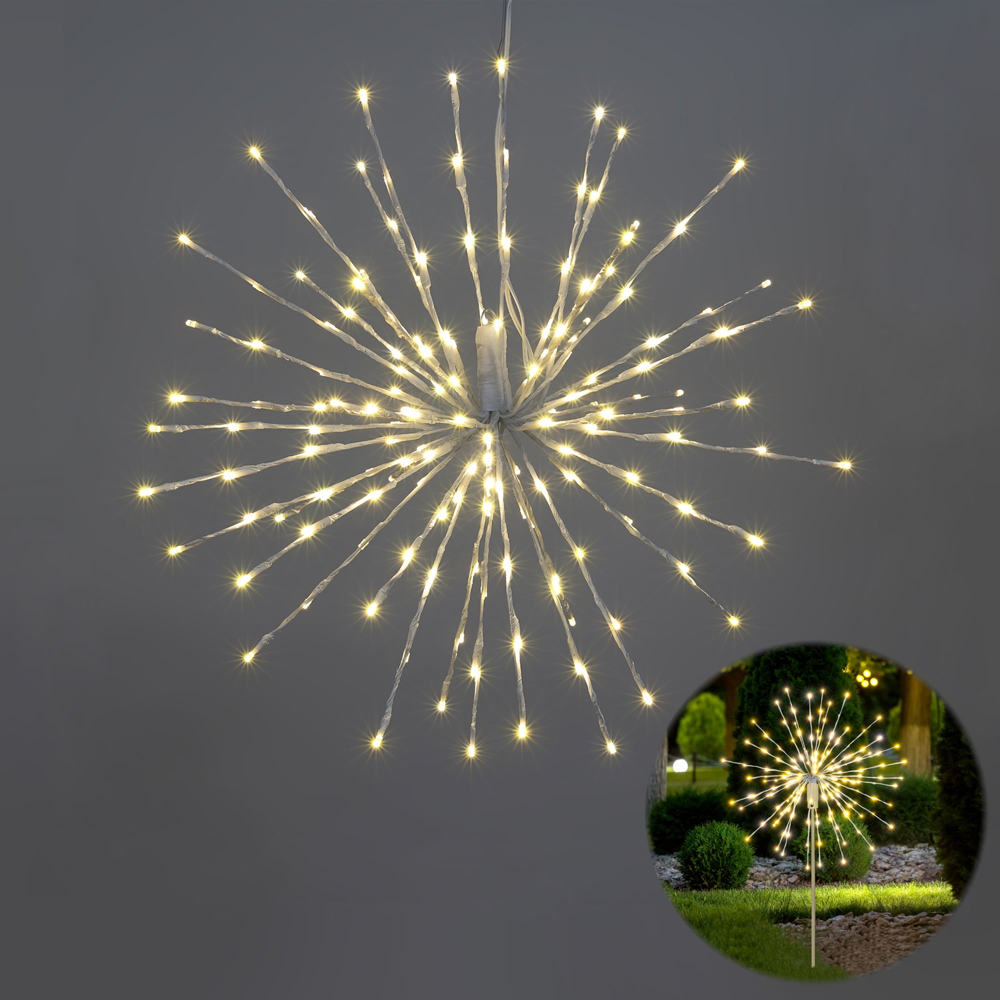 Lightshare 24" Starburst Light Lighted Ball 160 LED Firework Lights ...