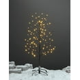 Lightshare 3 ft. 112 LED Lights Star Light Tree, Warm White, Brown ...