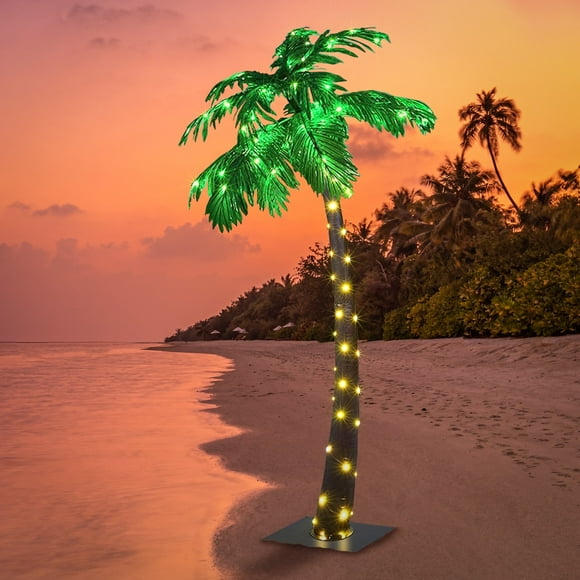 Christmas Palm Tree With Lights