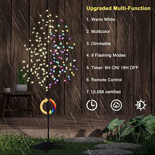 Lightshare 6.5FT LED Lighted Cherry Blossom Tree, 208 LED Warm White to ...