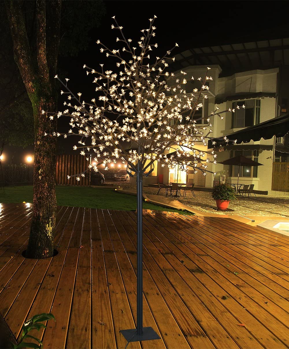 Lightshare Lighted Cherry Blossom Tree (8FT WarmWhite) - Walmart.com