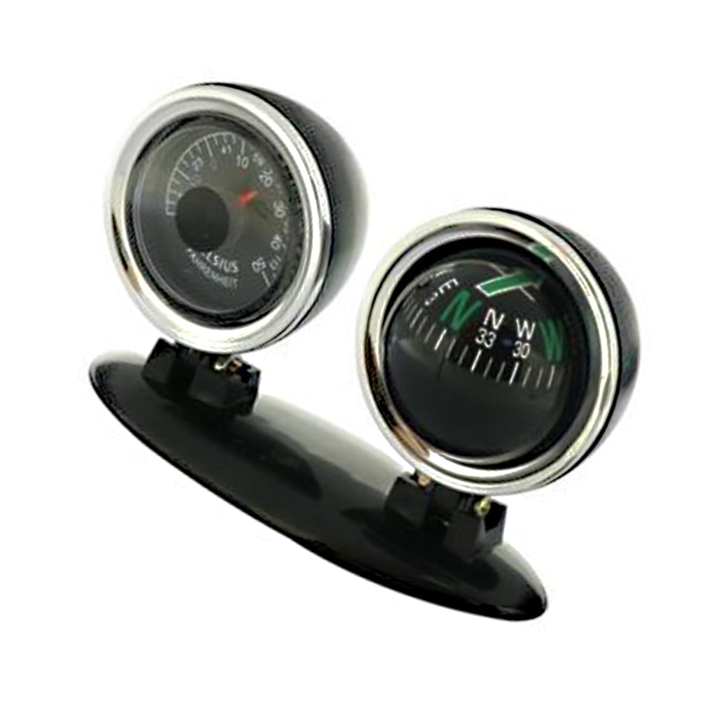Lightweight 2 In 1 Dashboard Guide Ball Feature Compasses Thermometers ...