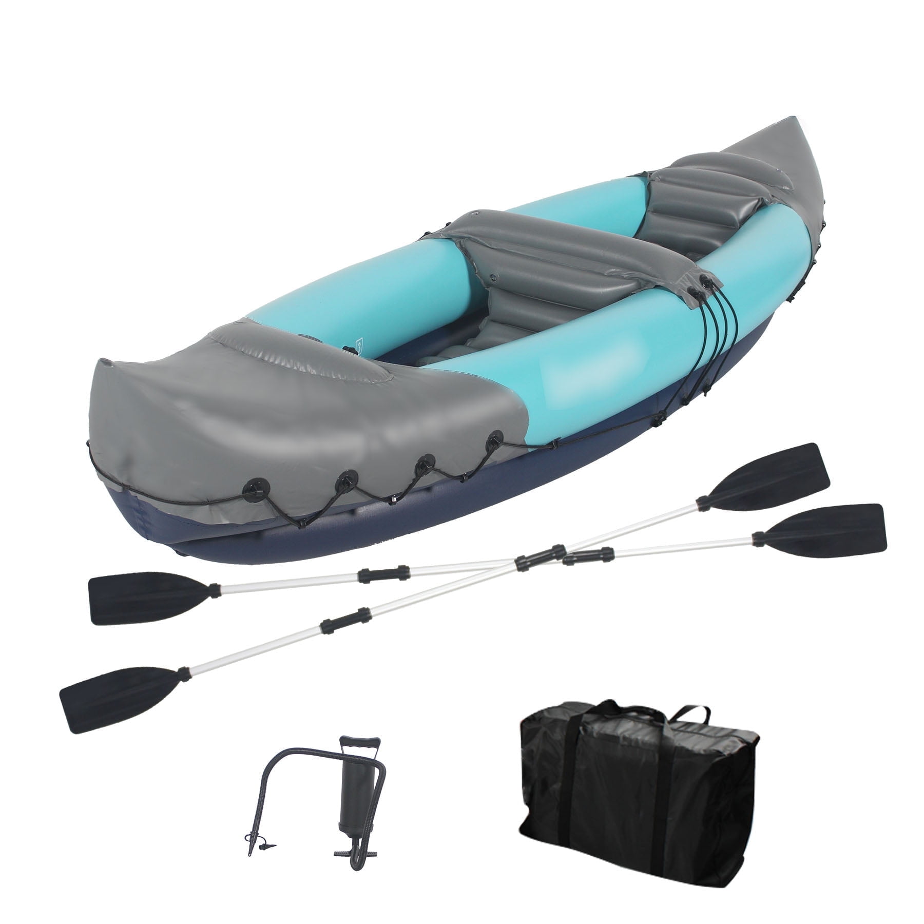 Lightweight 2-Person Inflatable Kayak for Adults Inflatable Canoe with ...