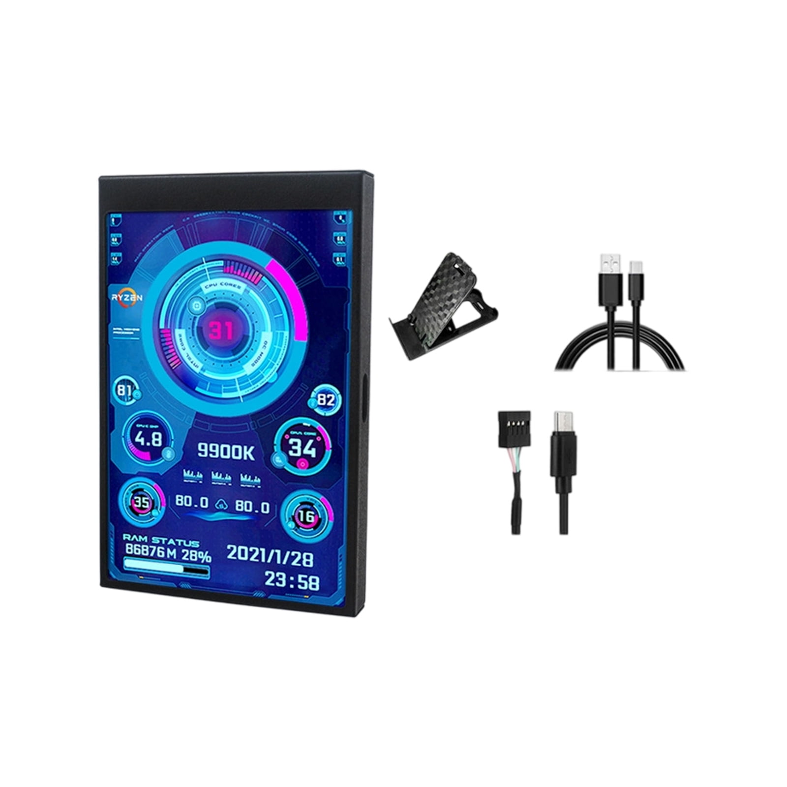 Lightweight 3.5inch Display For PC Desktop Computer Secondary Screen ...
