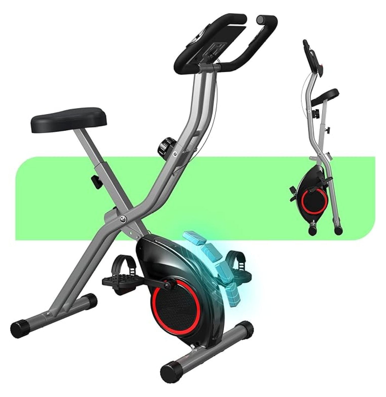Lightweight 33LB Foldable Exercise Bike for Small Apartments ...