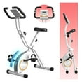 Lightweight 33LB Foldable Exercise Bike for Small Apartments, Stationary Bikes for Home Workout ...