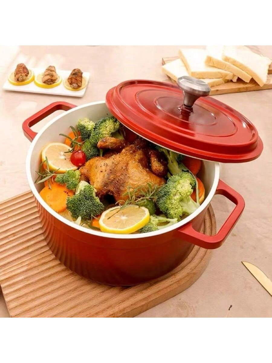 Lightweight 5Qt Dutch Oven Pot With Lid, Nonstick Dutch Oven Set ...