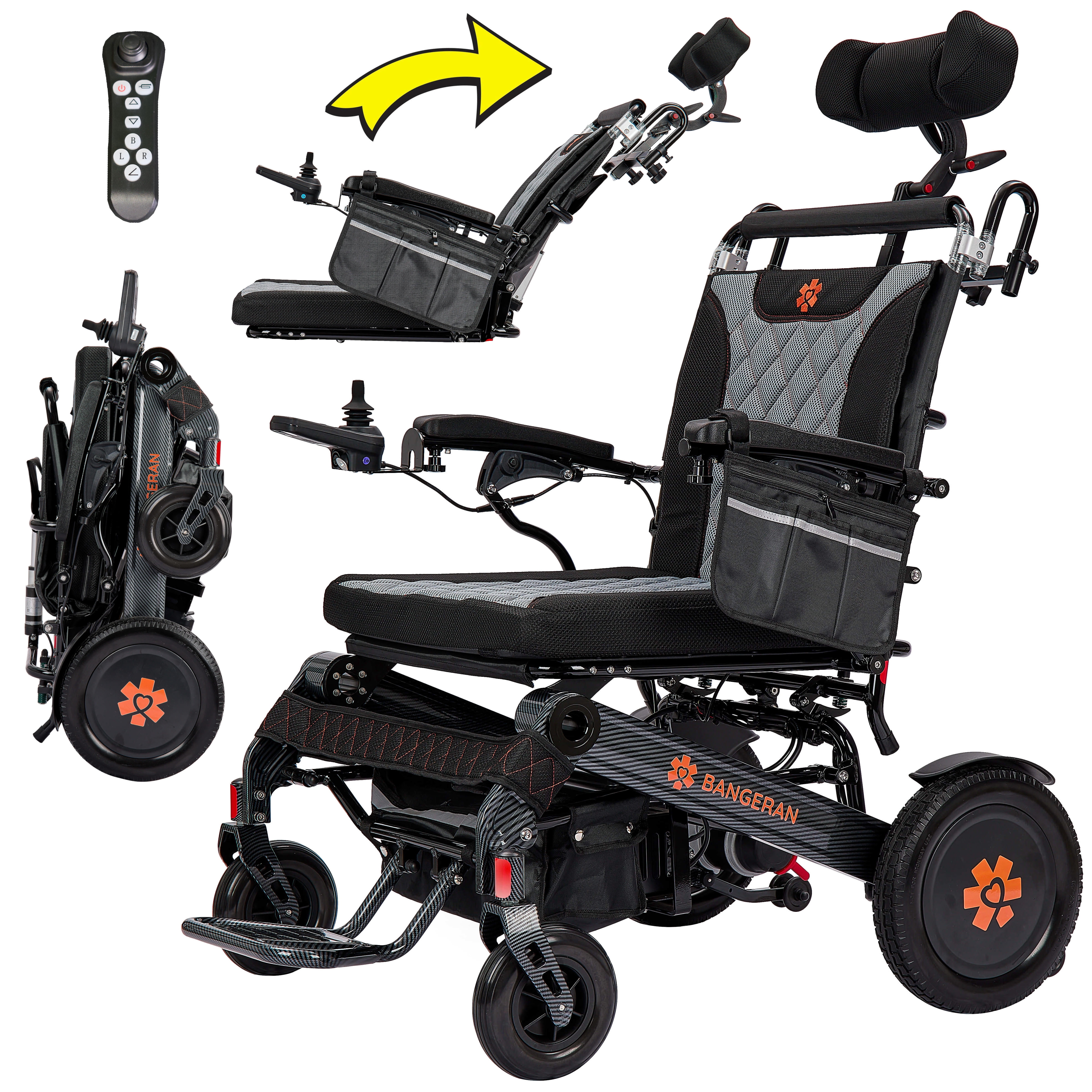 Lightweight 73 lb Heavy Duty Portable Electric Wheelchai with Automatic ...