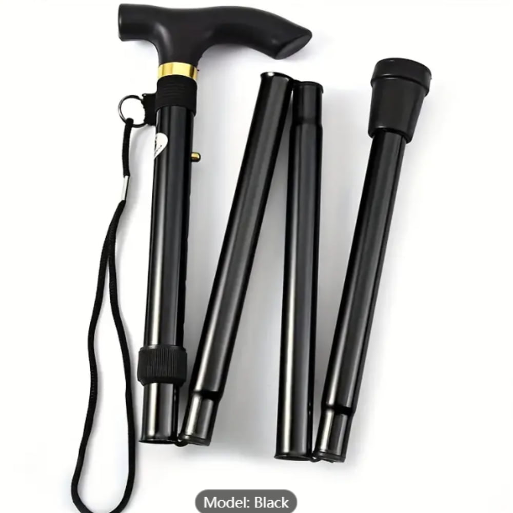 Ultralight 4-Section Foldable Trekking Poles | Adjustable Anti-Slip ...