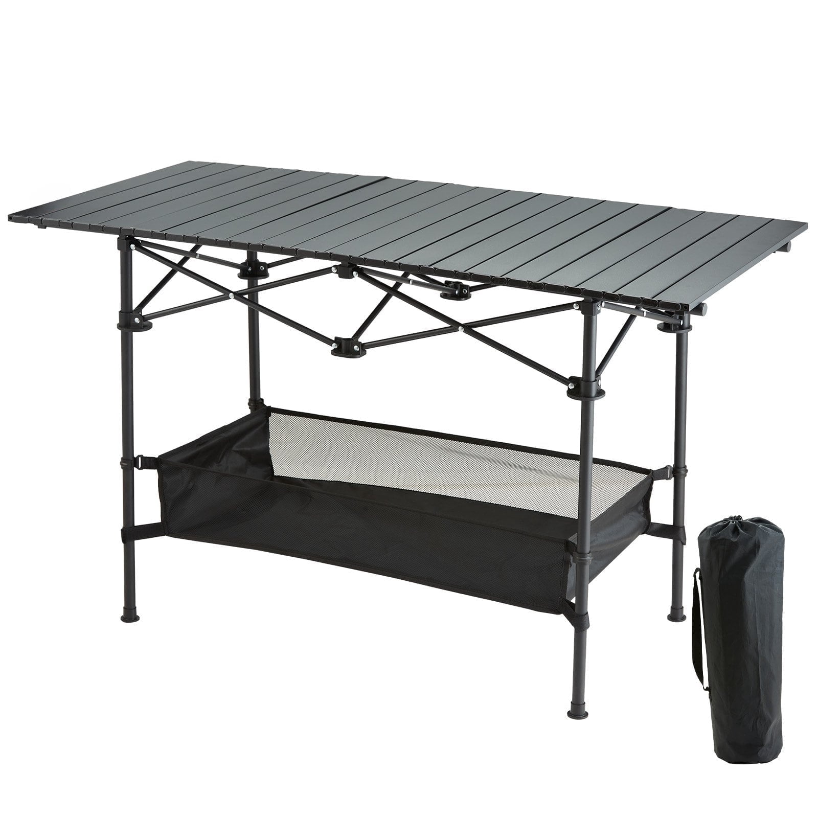 Ultralight Aluminum Foldable Camping Table - Portable Roll-Up Design ...
