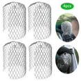 Lightweight Aluminum Gutter Guard Strainer Mesh Gutter Downspout Guard ...