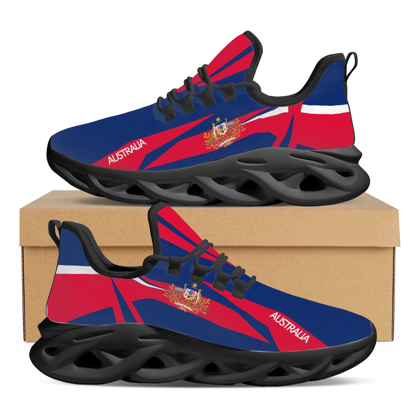 Lightweight And Breathable Sneakers With Puerto Rico Flag Print And ...