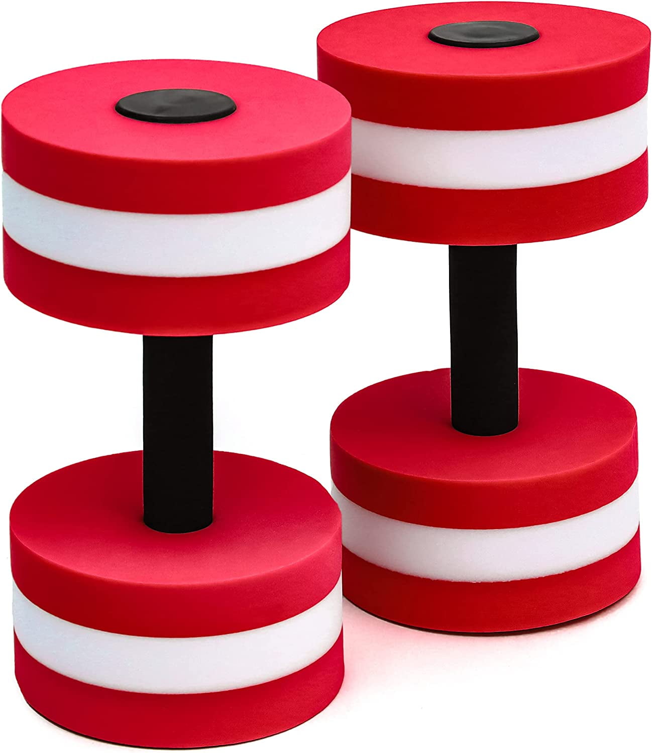 Lightweight Aquatic Exercise Dumbells Set of 2, Water Dumbells Pool ...