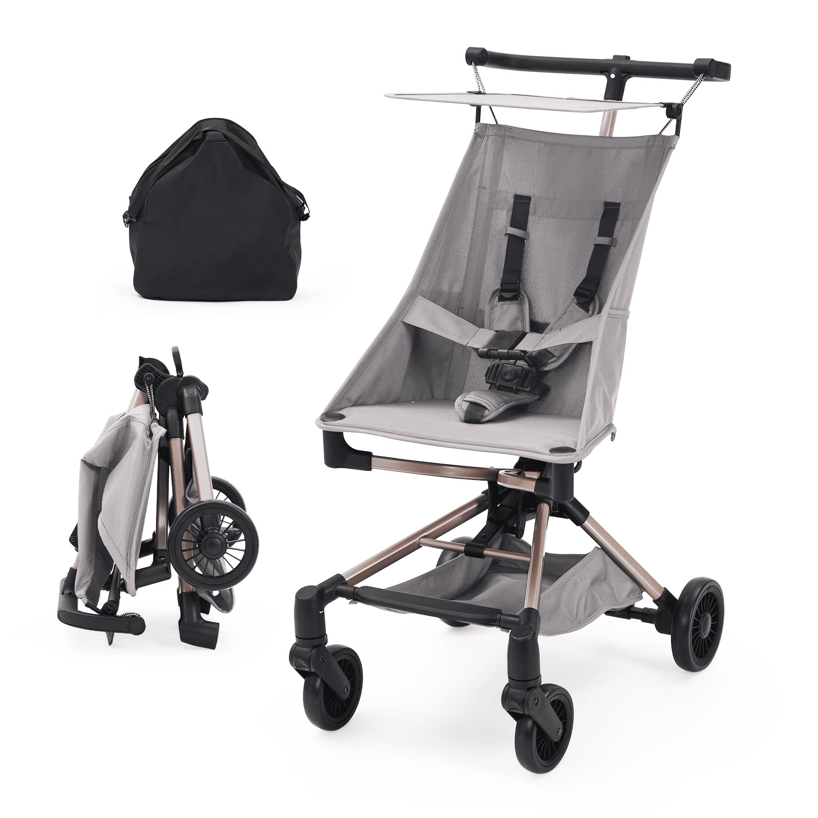 Lightweight Baby Stroller, 8.4 Lbs Carbon Frame with One-Hand Fold ...