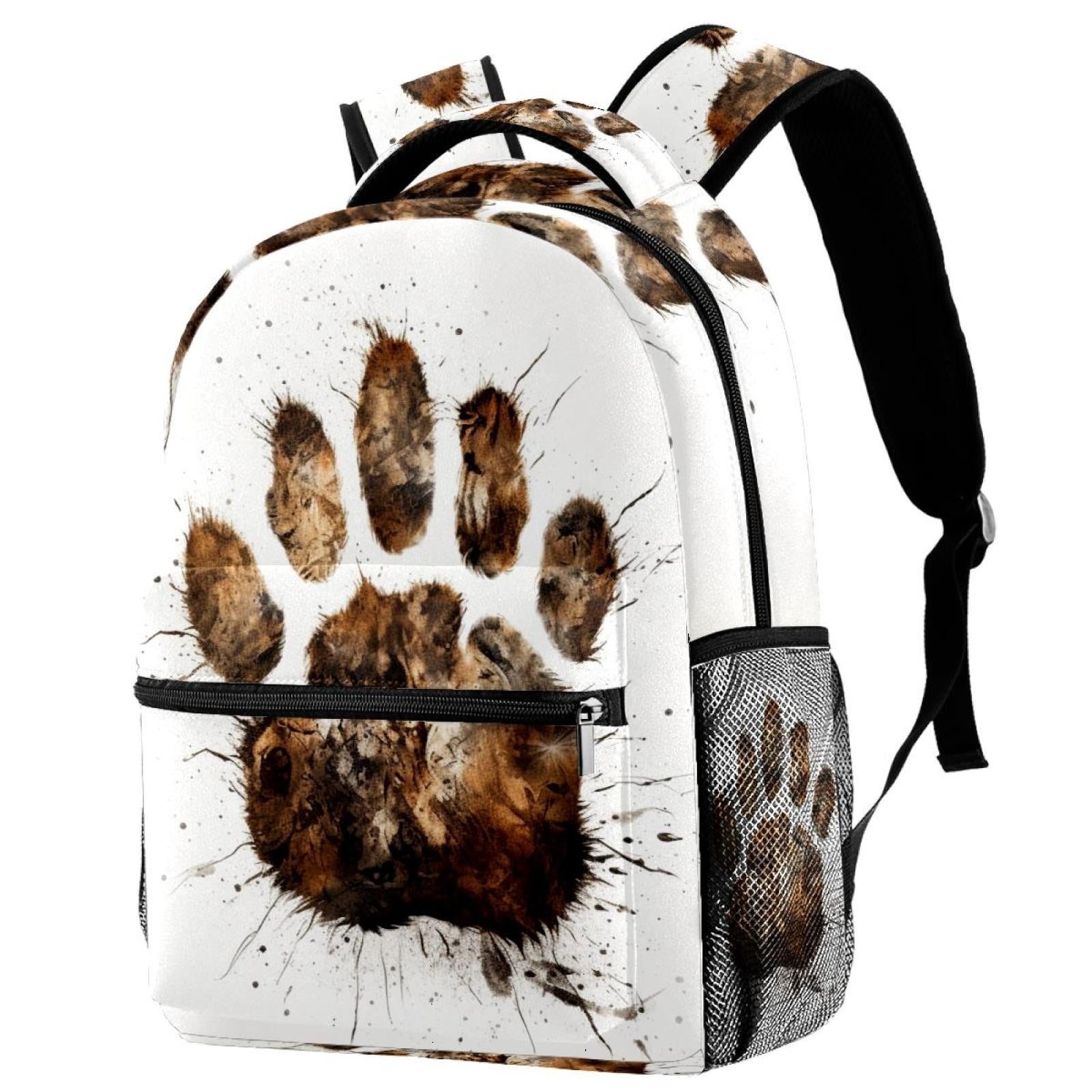 Lightweight Backpack Animal Paw Prints School Bag Travel Laptop Daypack ...