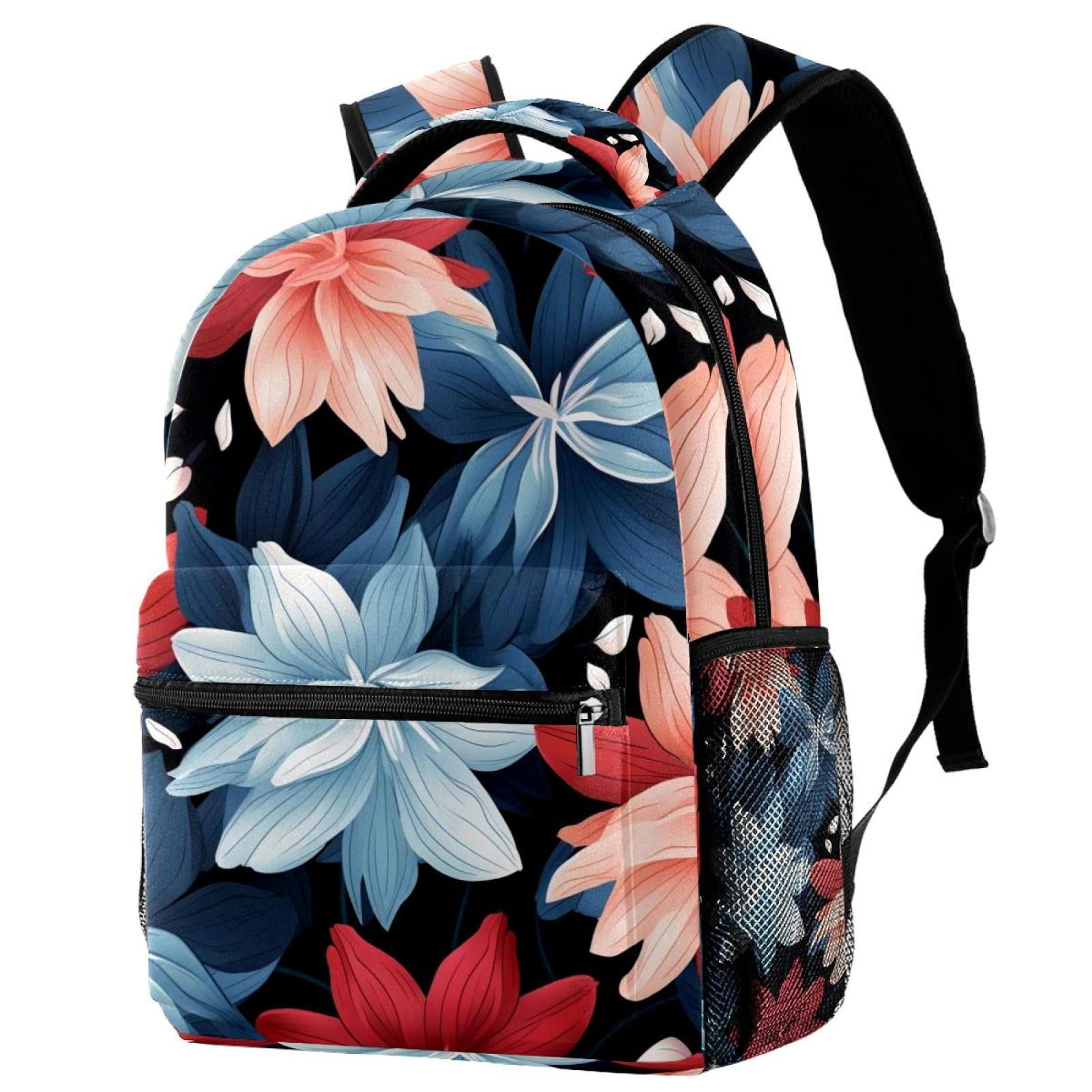 Lightweight Backpack Flower School Bag Travel Laptop Daypack for Men ...