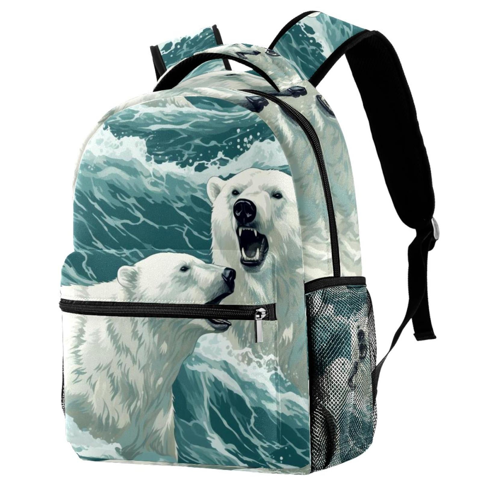 Lightweight Backpack Polar Bear School Bag Travel Laptop Daypack for ...