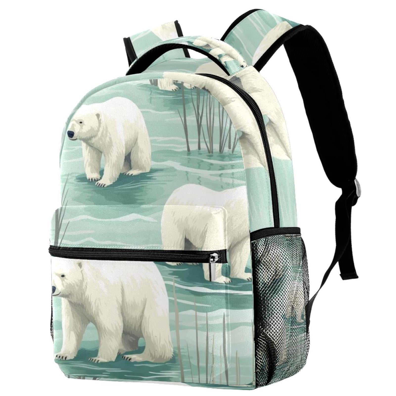 Lightweight Backpack Polar Bear School Bag Travel Laptop Daypack for ...