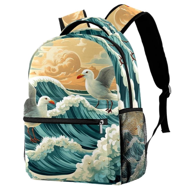 Lightweight Backpack Seagull School Bag Travel Laptop Daypack for Men ...