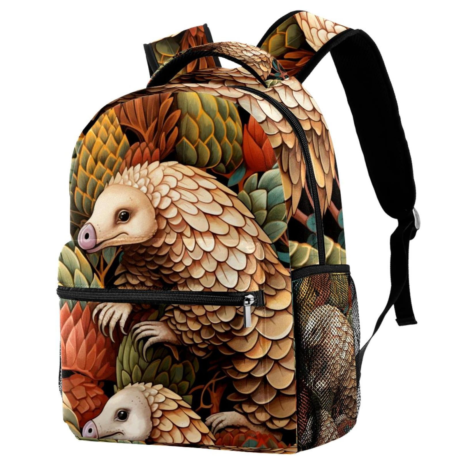 Lightweight Backpack Unique Pangolin School Bag Travel Laptop Daypack ...