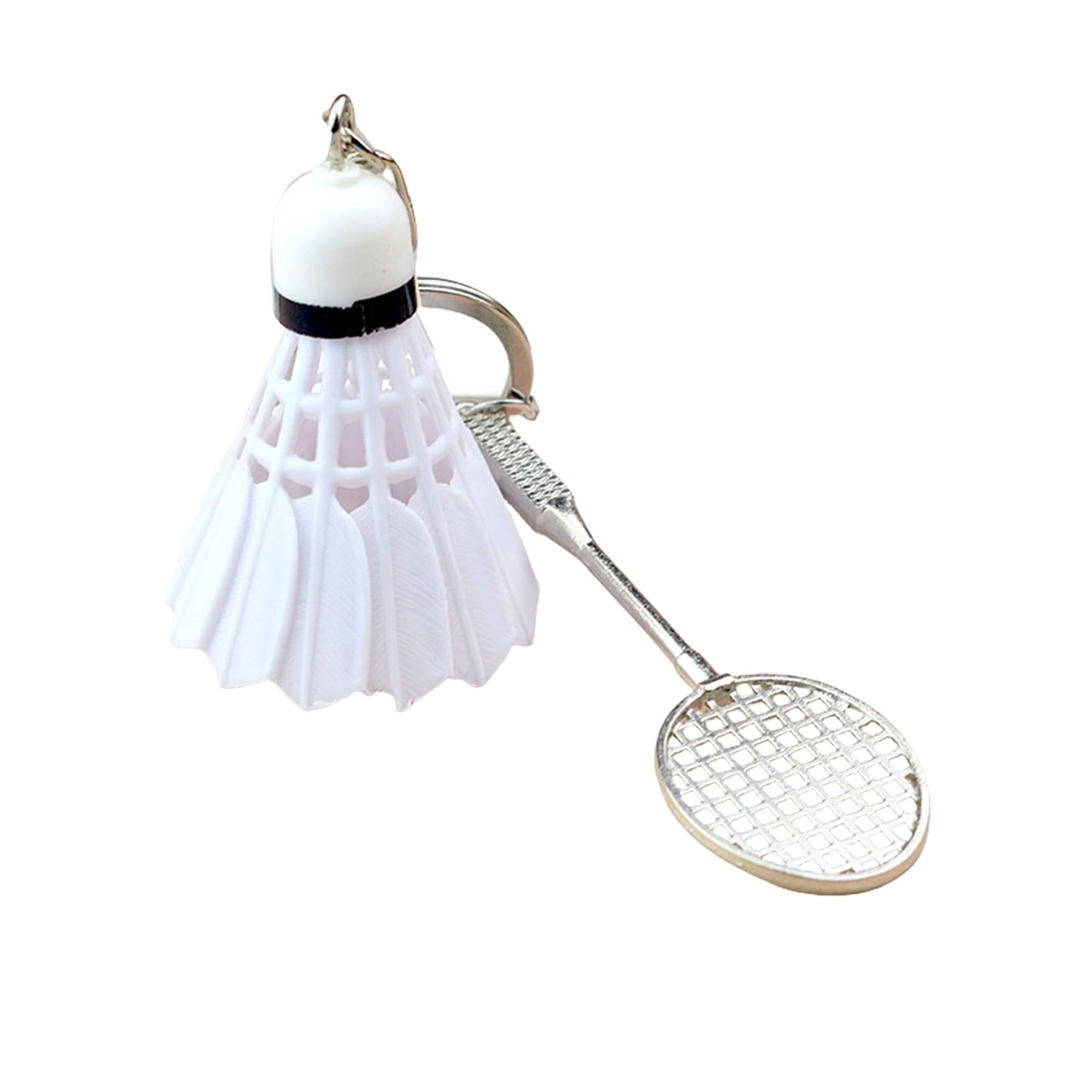 Lightweight Badminton and Racket Key Holder Sports Themed Keyring ...