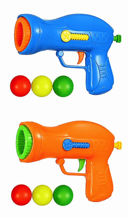 Lightweight Ball Gun Toy Set with Soft Foam Balls – 2 Pack - Walmart.com