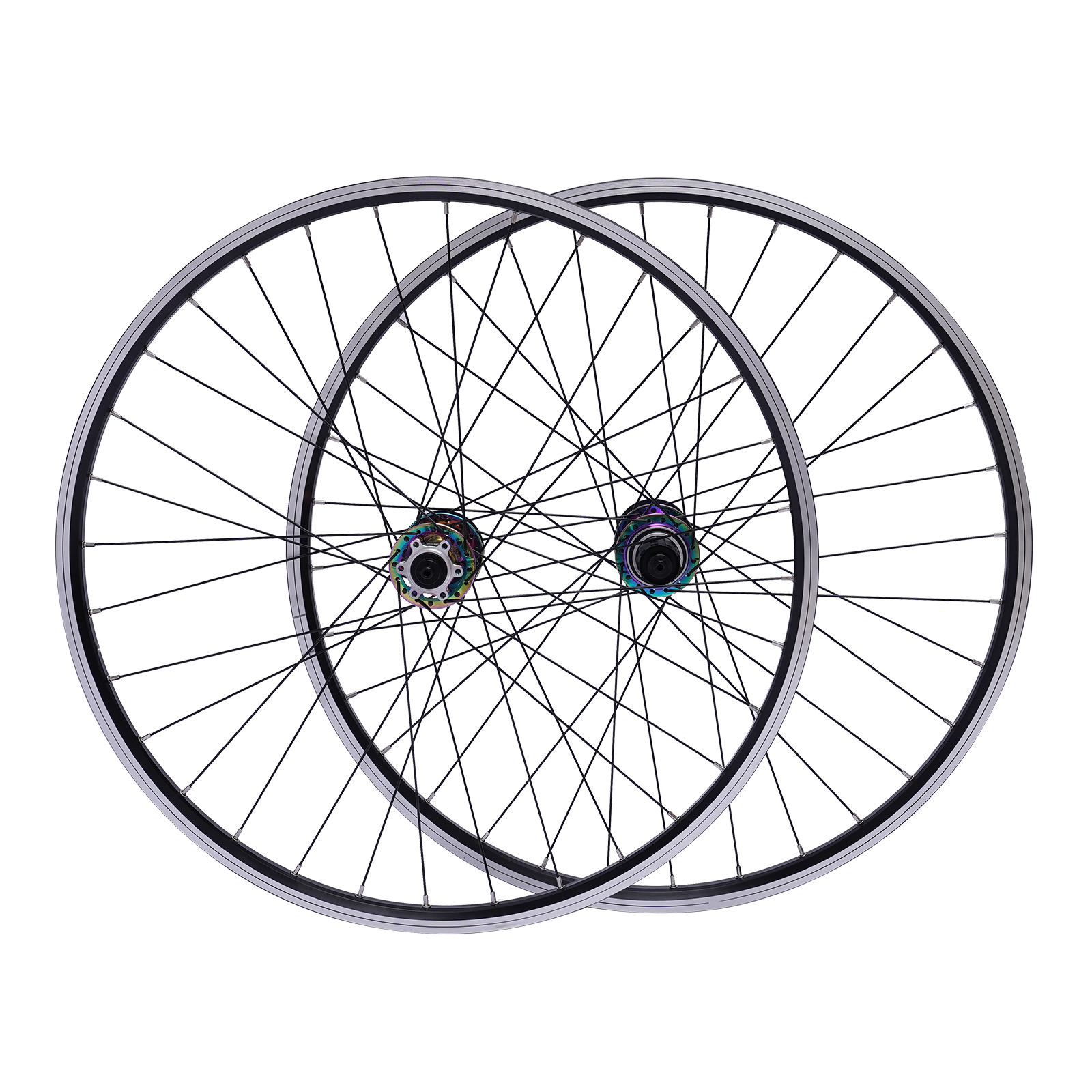 Lightweight Bicycle Wheelset with Aluminum Alloy Frame, Double Six-Hole ...