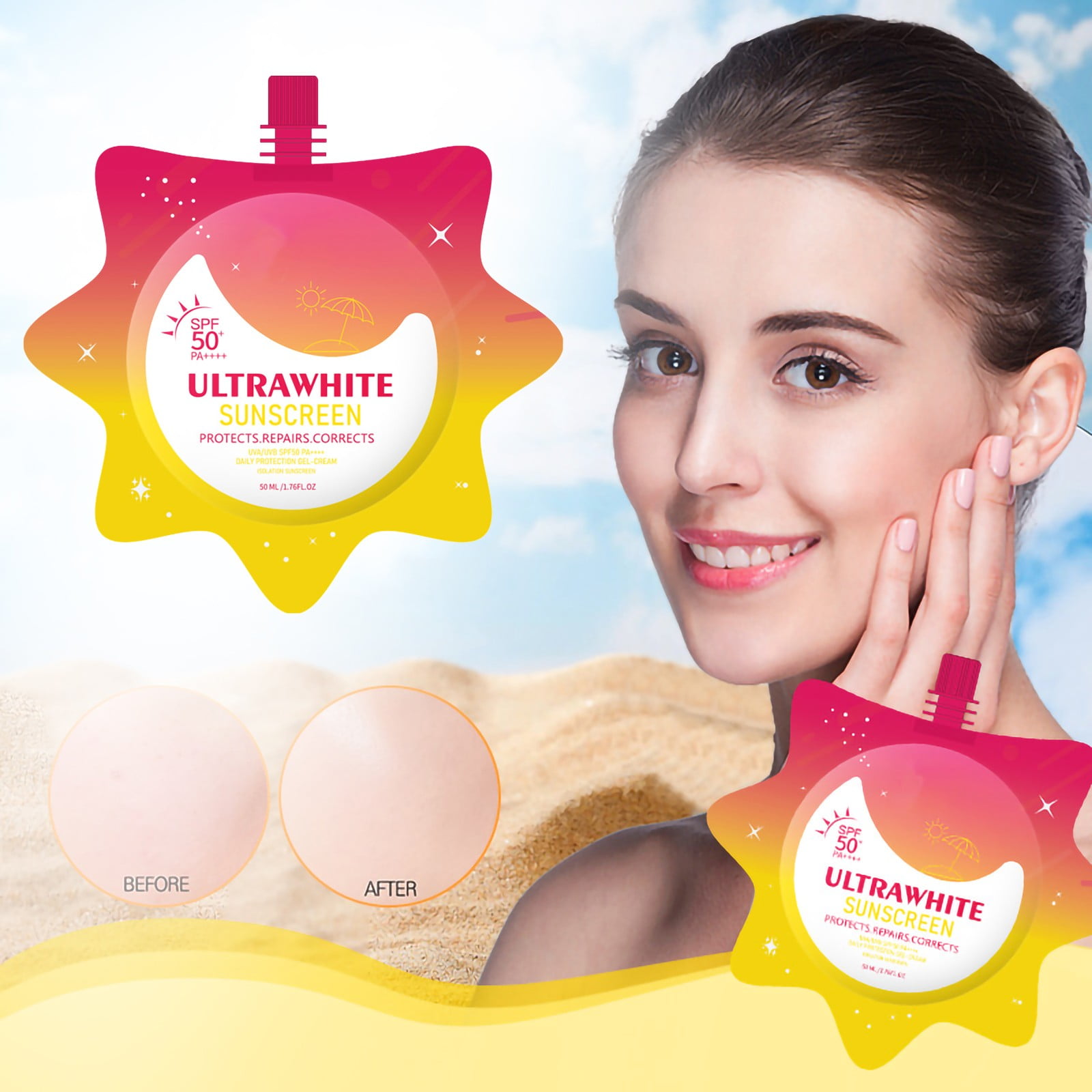 Lightweight Body Gel - Non-Greasy Moisturizing Formula - Walmart.com