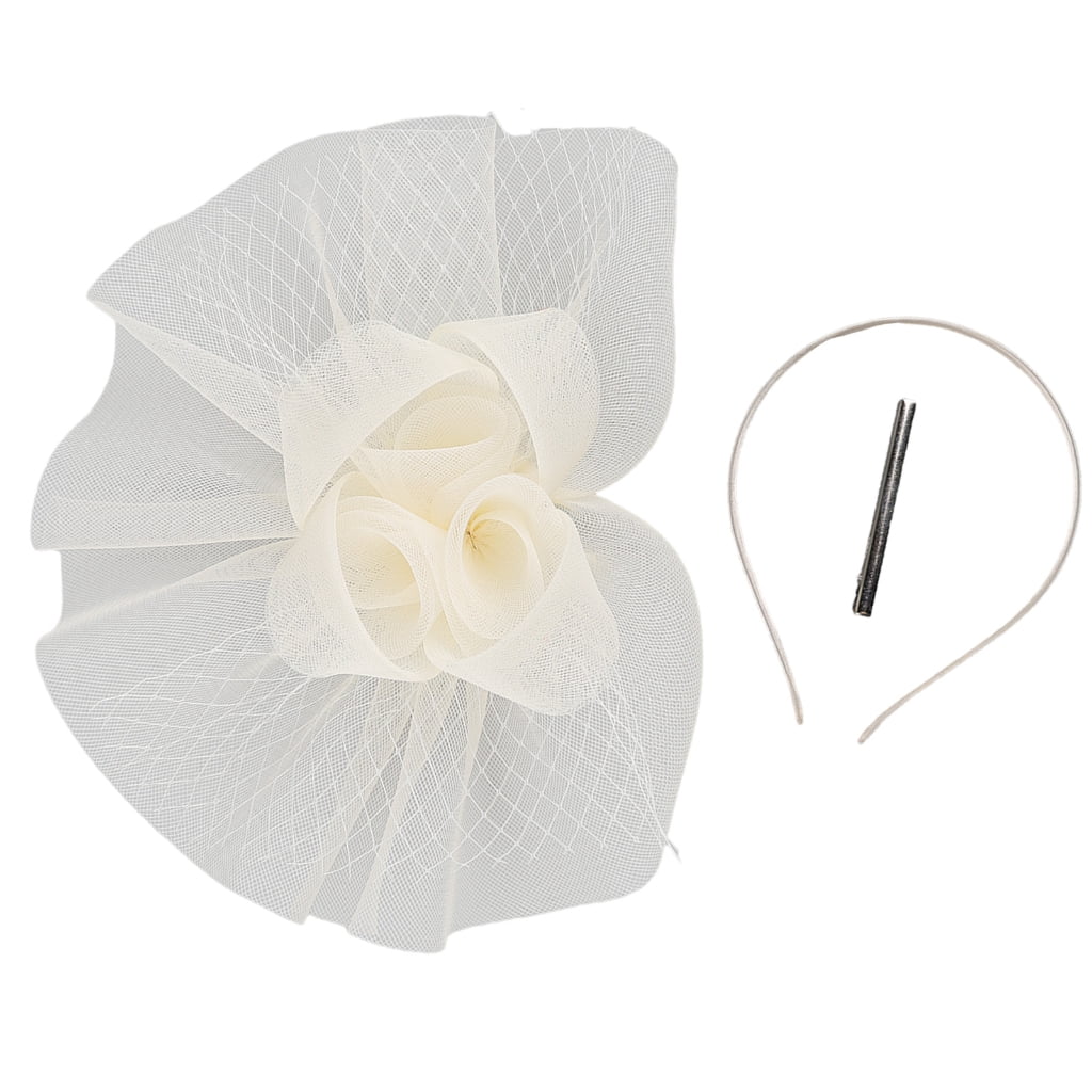 Lightweight Bride Hair Accessory Fascinators Hat Flower Mesh Headpiece ...