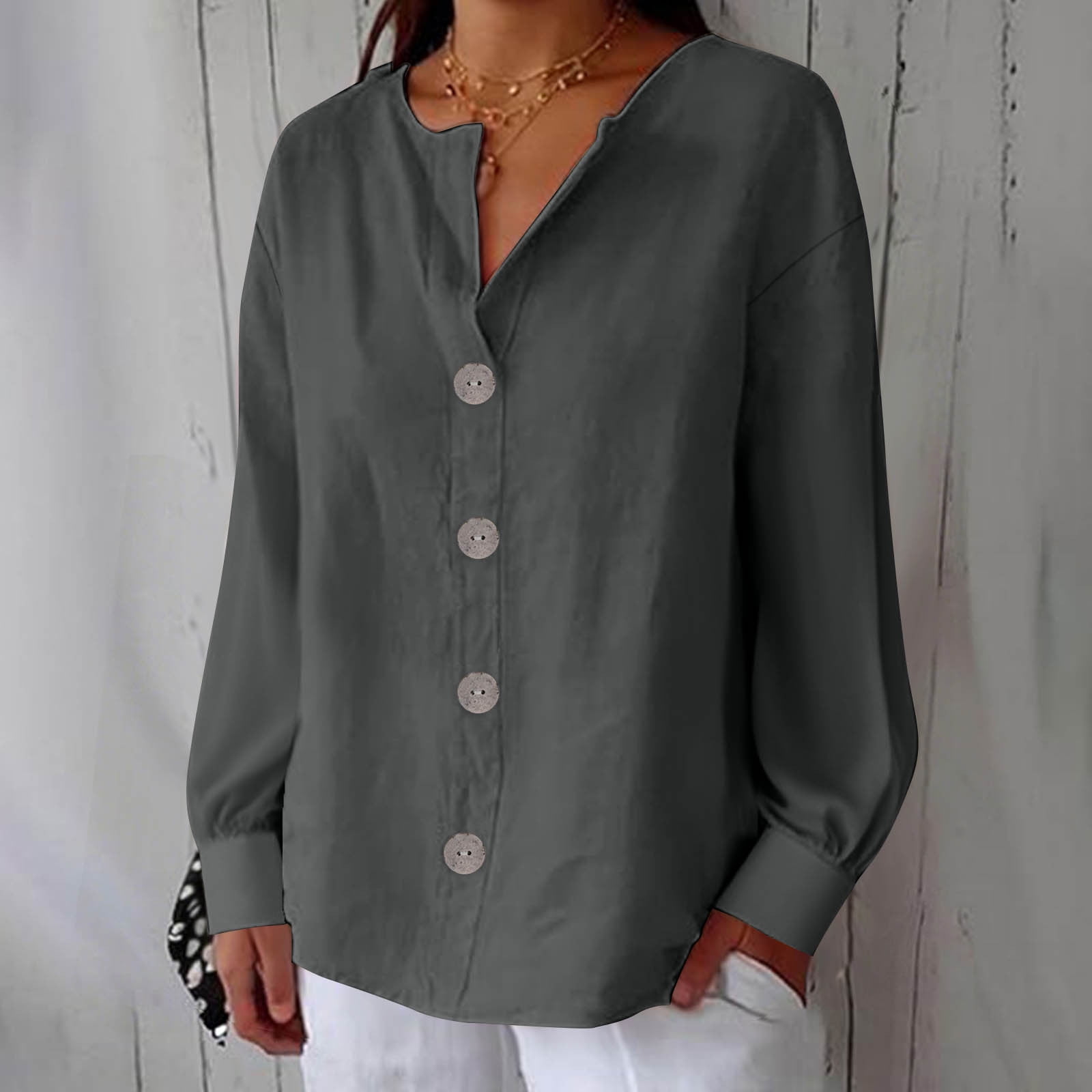 Lightweight Cardigans for Women, Women's Solid Color V-neck Long Sleeve ...