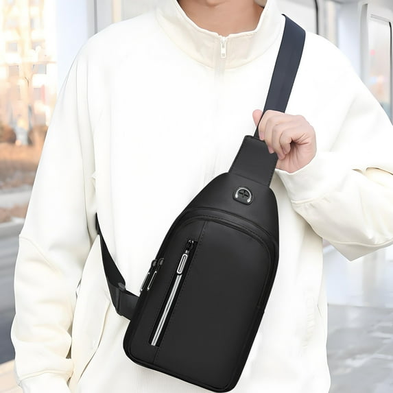 Lightweight Chest Bag for Men Women, Water-Resistant Crossbody Sling ...